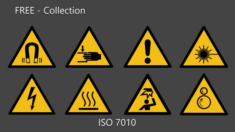 Warning signs in native CAD format - SWXHelper für Solidworks